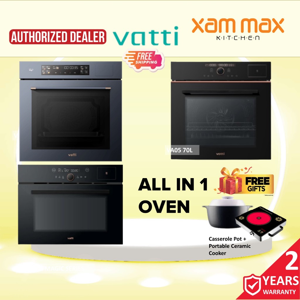 Vatti Built-In Combi Oven - 70L VA03 / VA05 /VA06 5 IN 1 Function Build ...