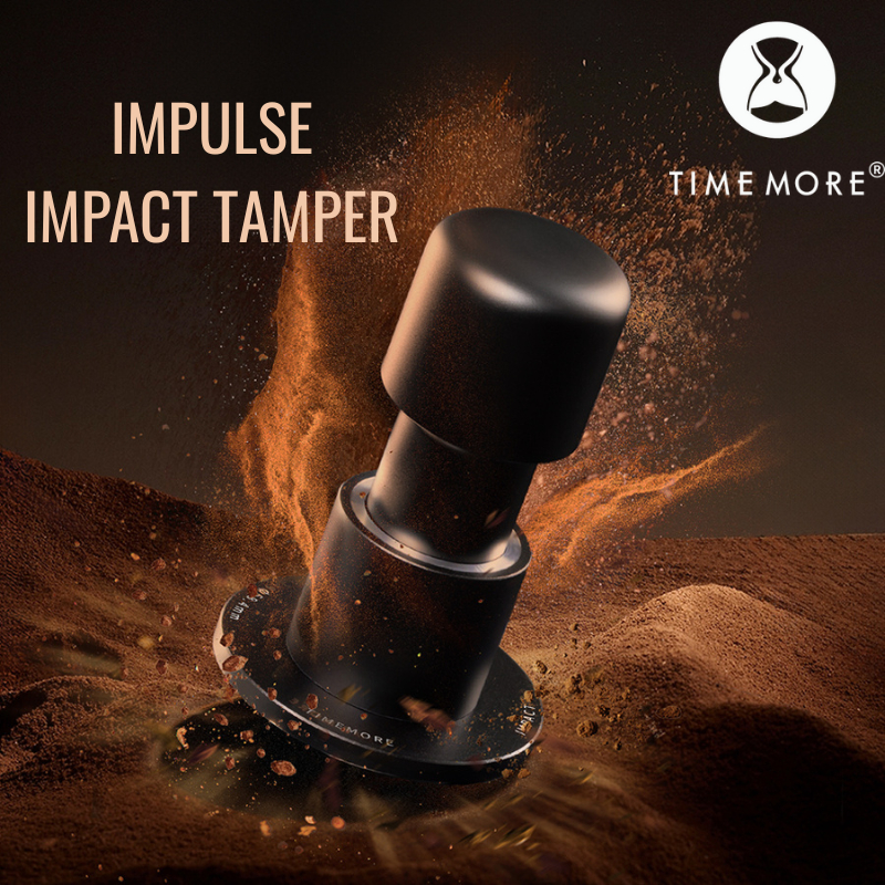 TIMEMORE Impulse Impact Coffee Tamper 58.4mm – Flat Base Espresso ...