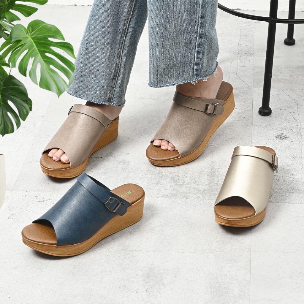 [COCORO Japanese Shoes Store] COCORO No.2016 Duo-way Wedge Sandal ...