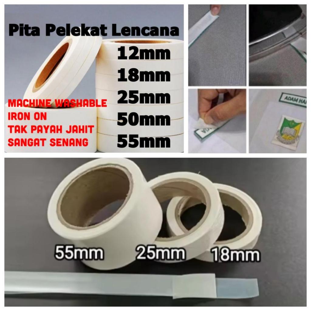 Pelekat nametag IRON ON Tahan Lasak Washable/Pita Pelekat Kain /Fabric ...