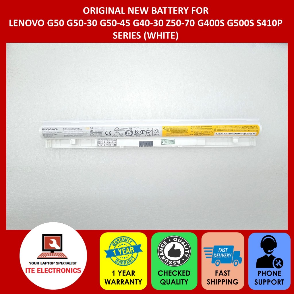 ORIGINAL NEW L12M4A02 LENOVO IDEAPAD G40 G50 G40-70 G50-30 G50-70 G400S ...