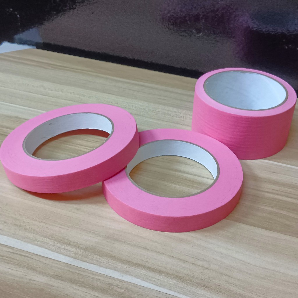Premium Pink Adhesive Tape – Strong Stickiness | Multiple Sizes (18mm x ...