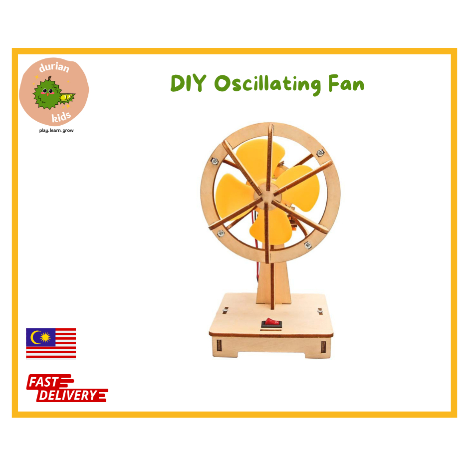 DIY Oscillating electric fan/ RBT Kipas/ STEM educational kits set ...
