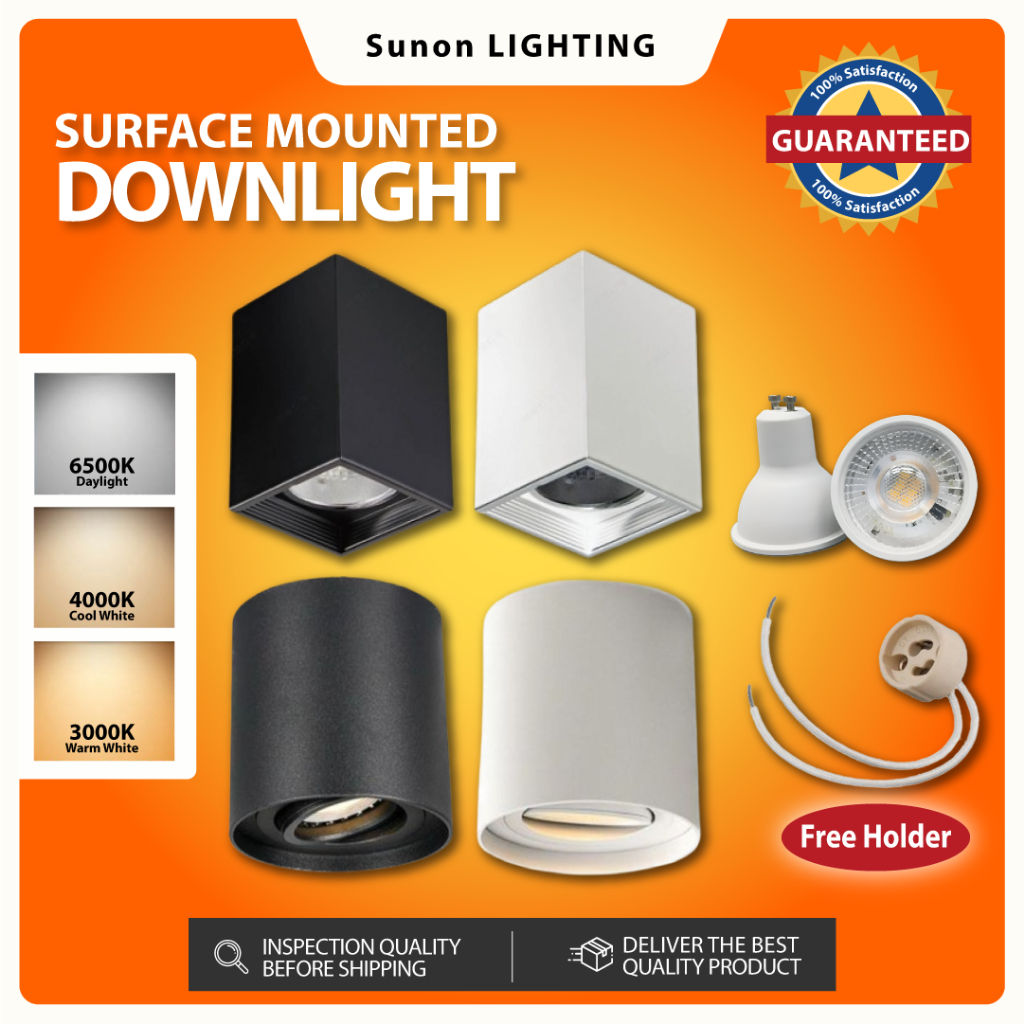 LED Surface mounted Downlight 2.5 INCH Ceiling Light Lamp Lampu Surface ...