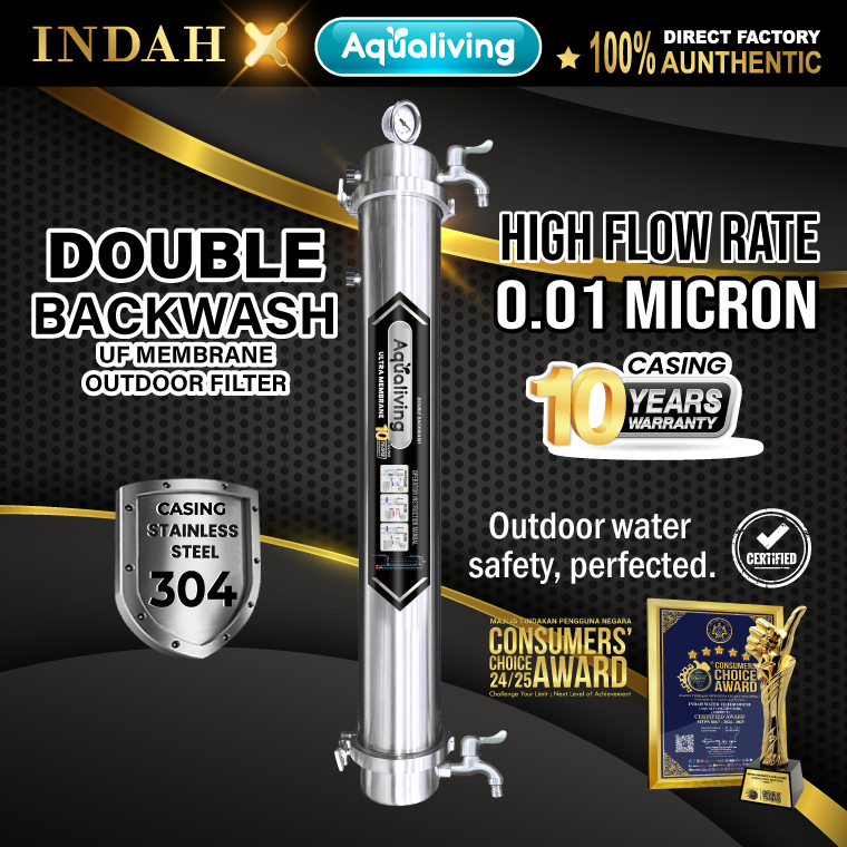 Aqualiving Double Backwash Ultrafiltration UF Membrane Outdoor Water ...