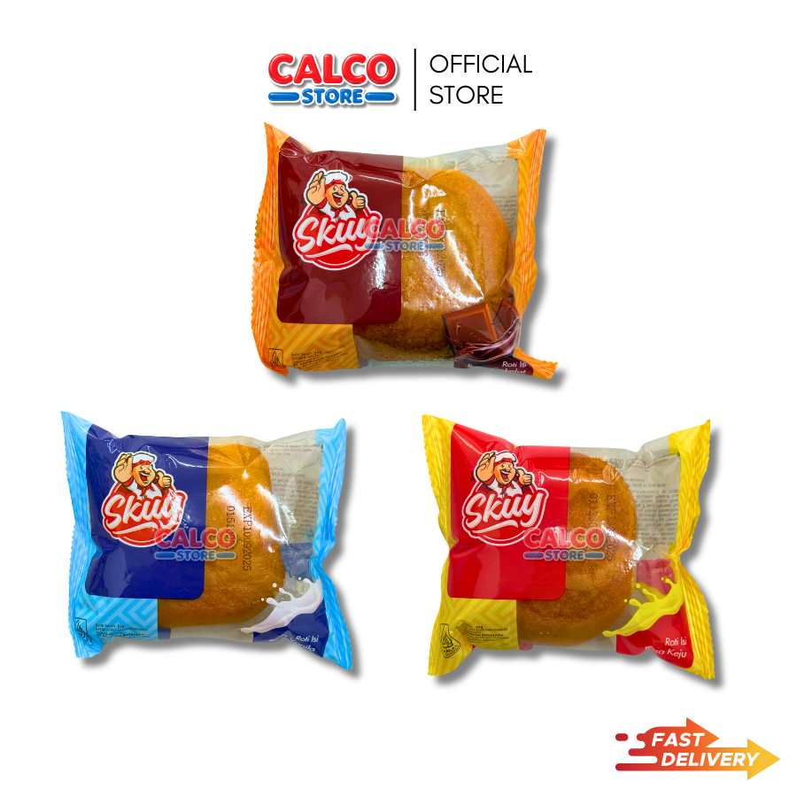 [Halal] Skuy Burger 52g – Chocolate / Vanilla / Cheese (Keju) | Soft ...