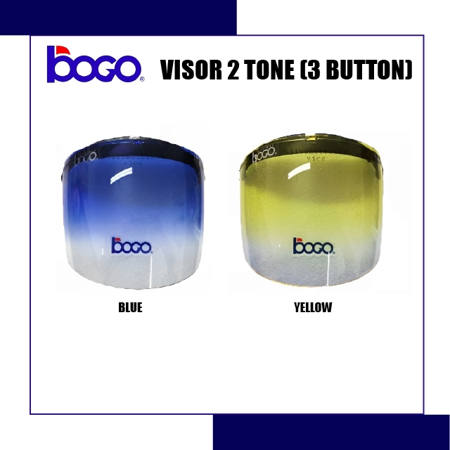 BOGO 2 TONE VISOR WITH 3 BUTTON CAP (YELLOW / BLUE) | Shopee Malaysia