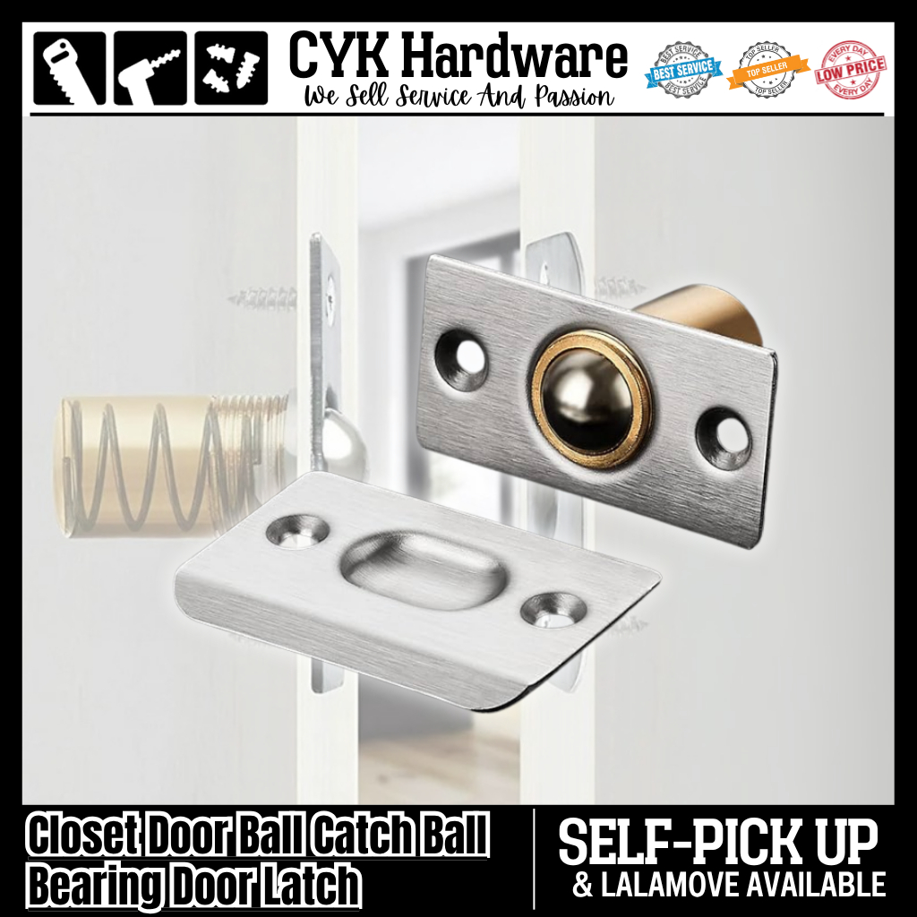 Single Ball Catch Latch for Furniture Door Open Close Spring Ball for ...
