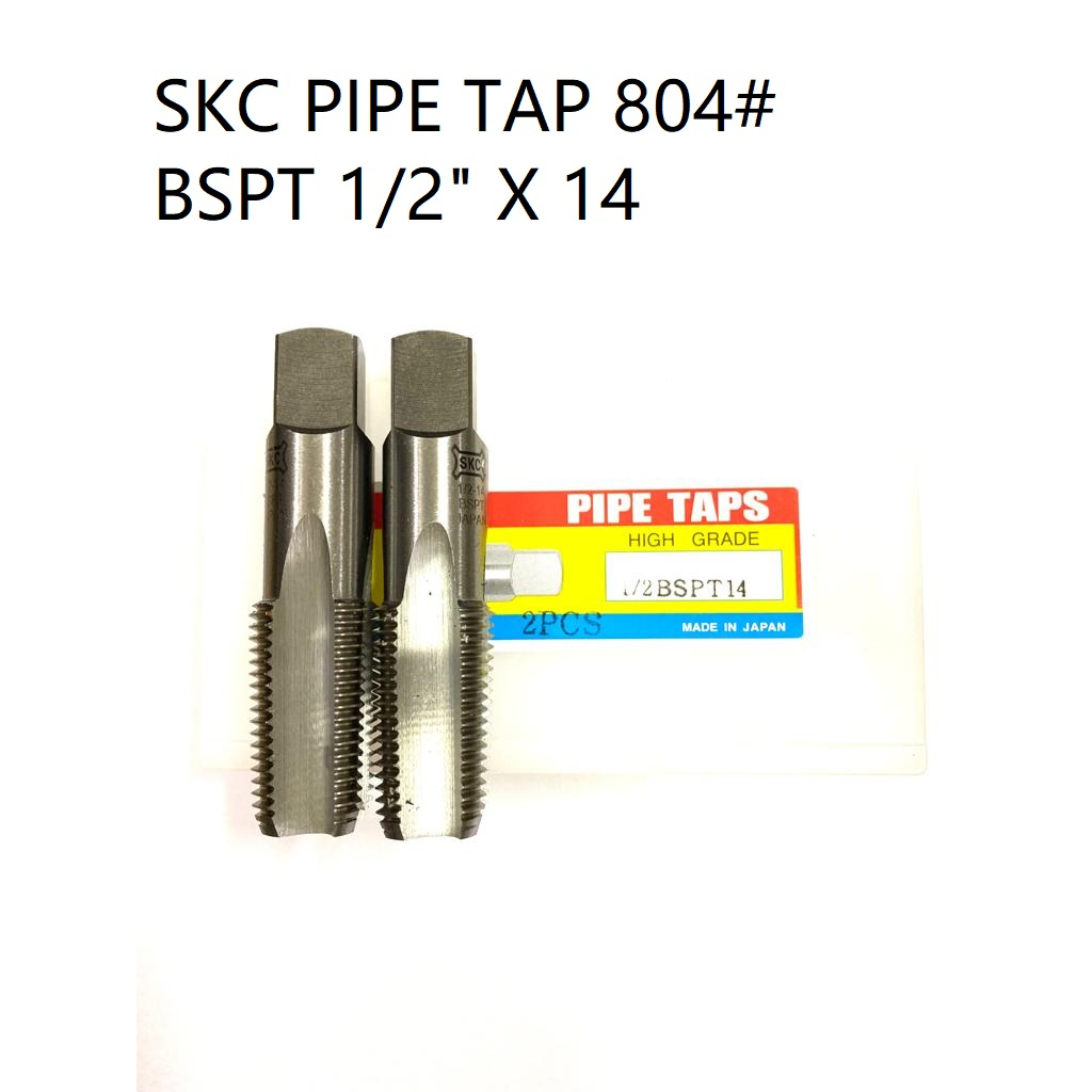 SKC BSPT HAND TAP (2PCS SET) 1/8,1/4,3/8,1/2,3/4,1''BSPT PIPE TAP MADE IN JAPAN | Shopee Malaysia