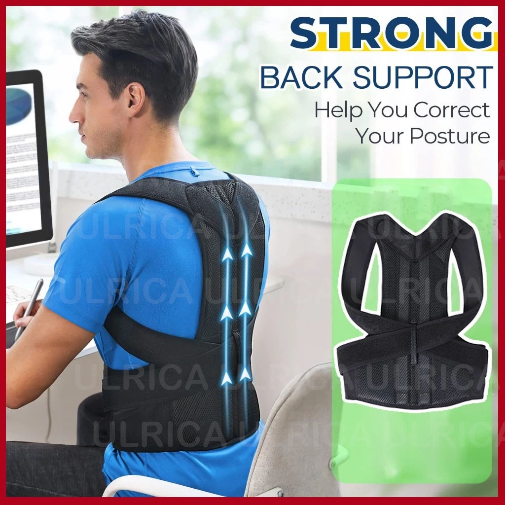 Back Support Belt Posture Shoulder Corrector Bracket Align Relieve Pain ...