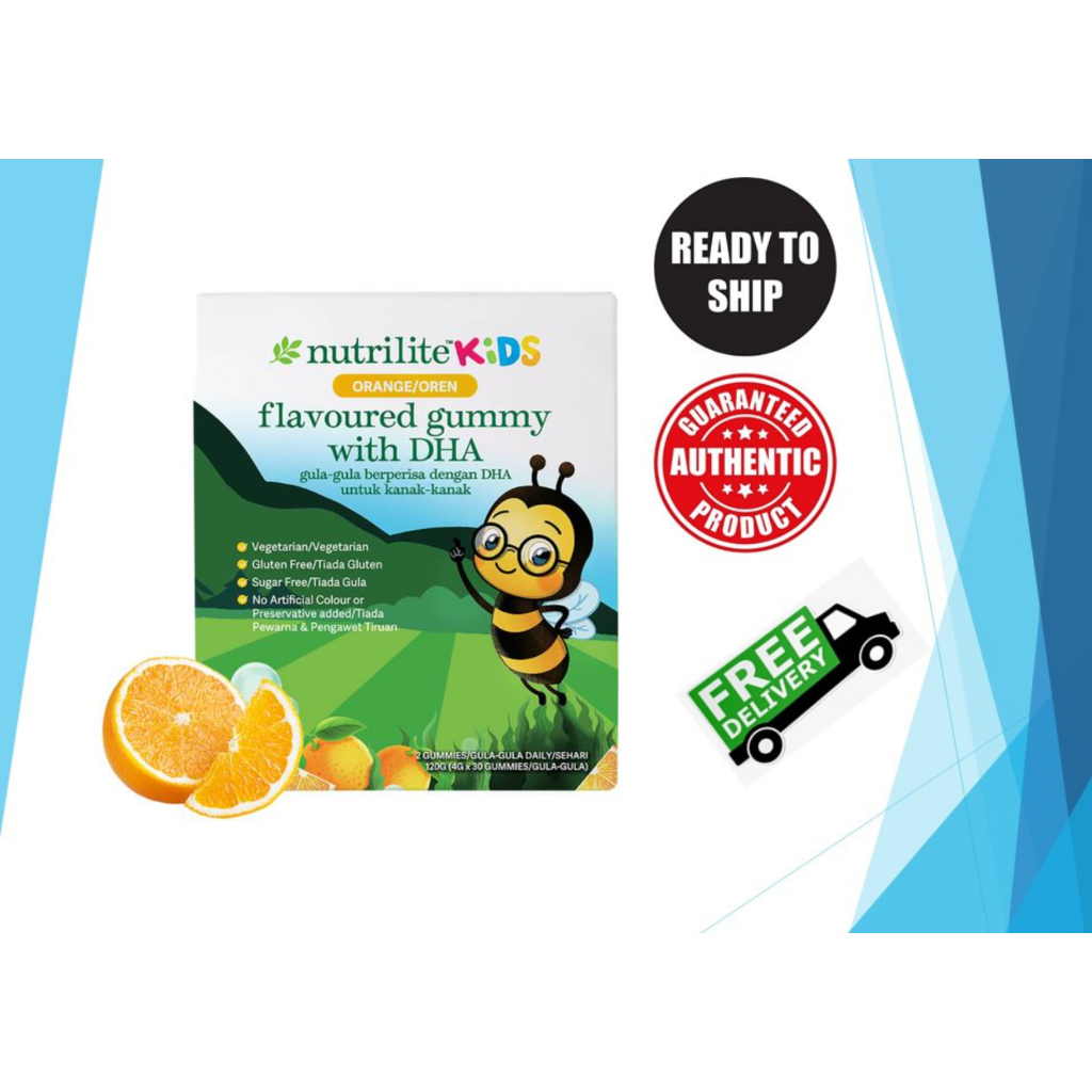 Nutrilite Kids Orange Flavoured Gummy With DHA – 4g X 30 Gummies ...