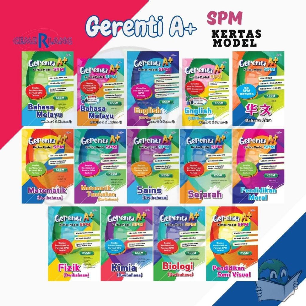 Buku Latihan Gerenti A+ Kertas Model SPM - BM/BI/BC/Mate/Sains/Sejarah ...