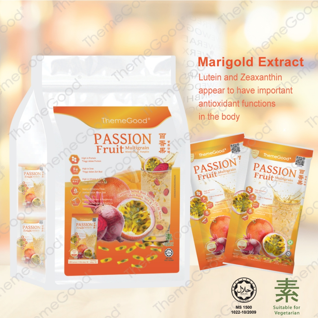 Passion Fruit Multigrain Mixed Soy & Pumpkin Convenience Pack ( 600g ) 30g x 20 sachets | Shopee ...