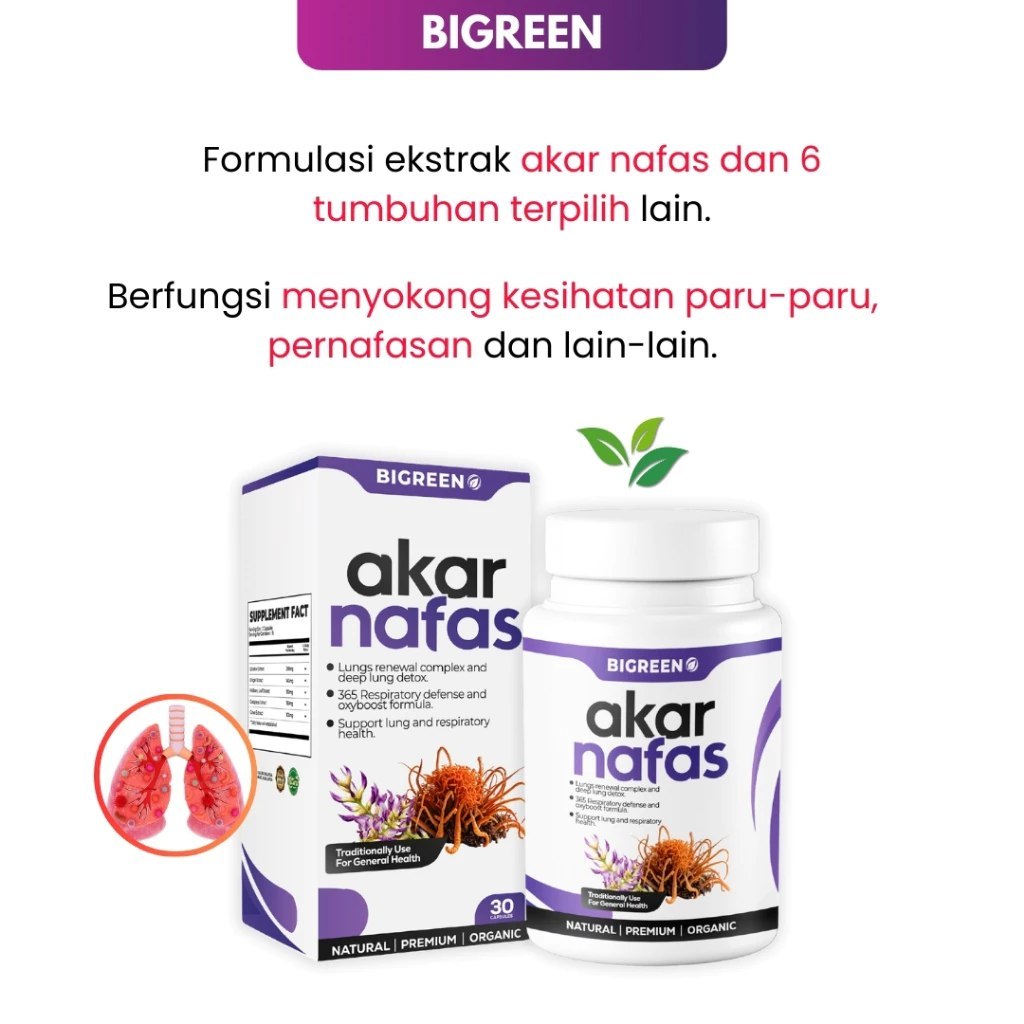 BUY 2 FREE 2 [ Akar Nafas ] Sesak Nafas Batuk Berkahak Asthma ...