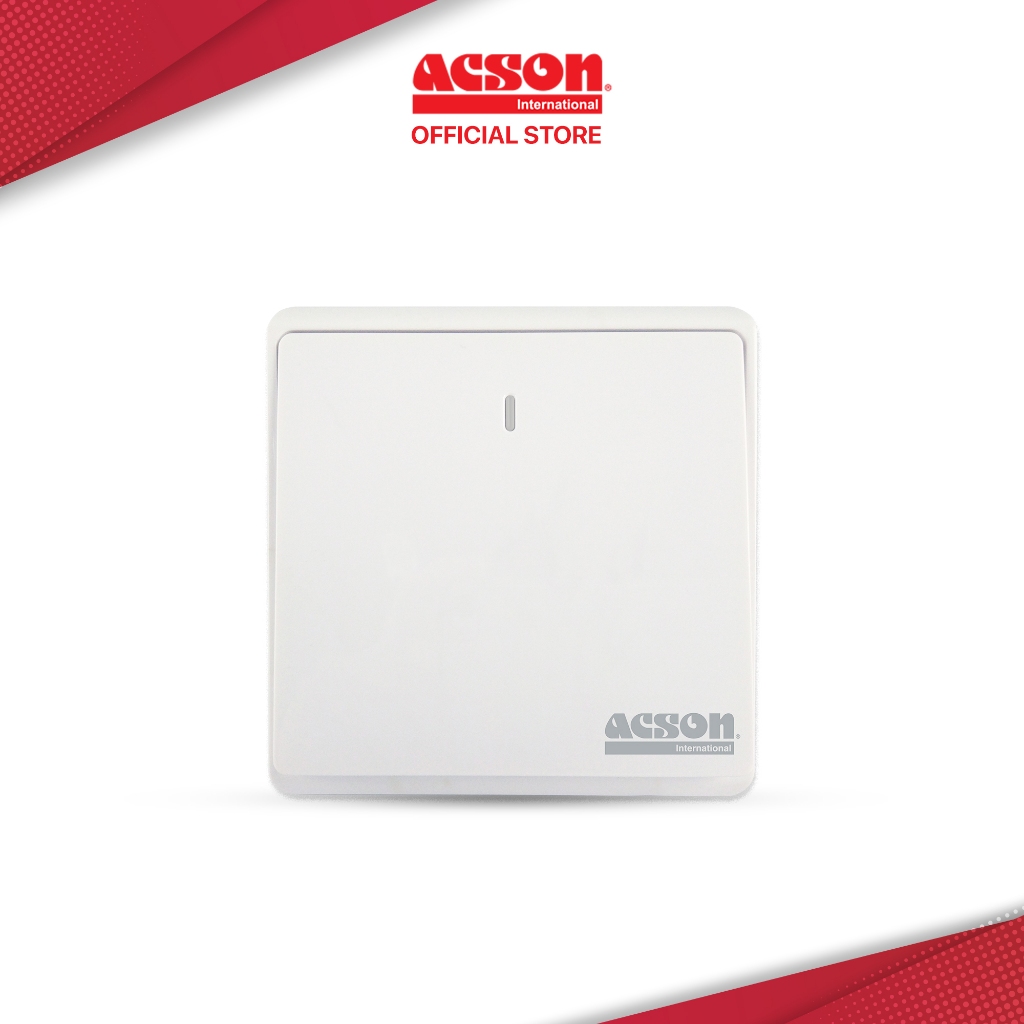 [NEW] Acson 1 Gang Double Pole Switch with Neon, 20A (ASW20C) | Shopee Malaysia