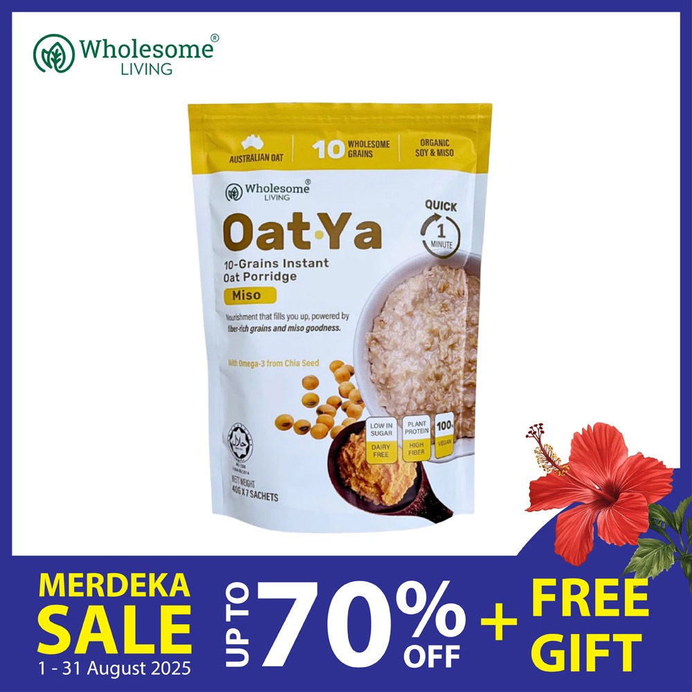 WholeLife Oat-Ya Instant Oat-Porridge with 10 Grains - Miso | Shopee Malaysia