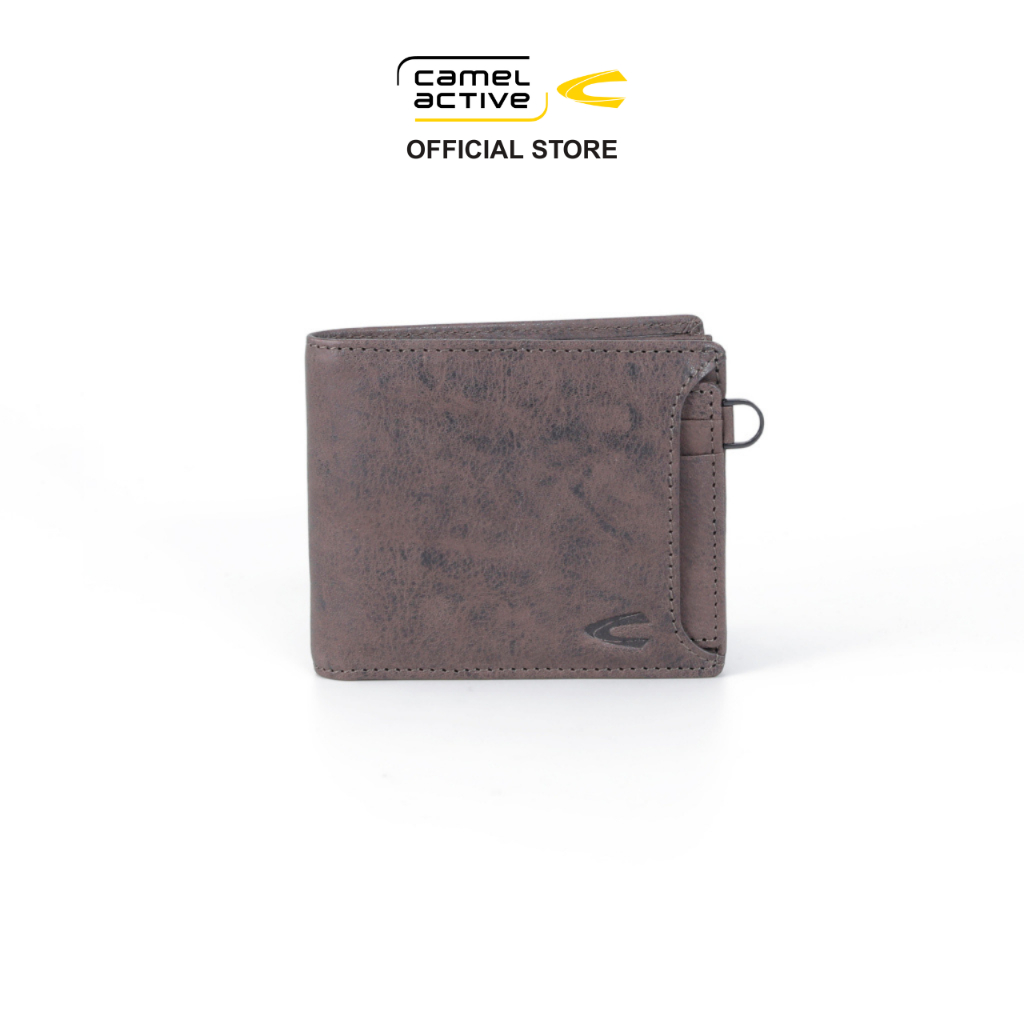 camel active Men's Genuine Cowhide Leather Bi Fold Wallet 12 Card Slots ...