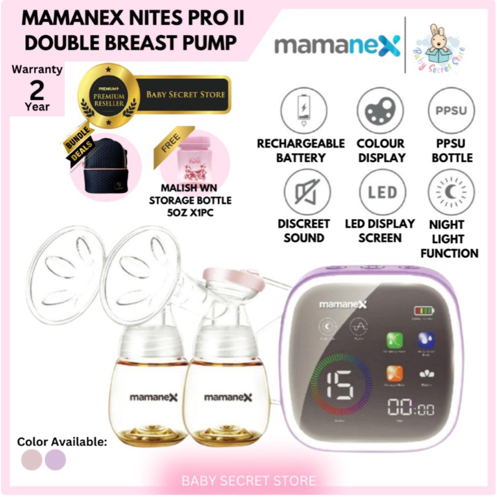 (READY STOCK) Mamanex Nitez Pro II Electric Double Breast Pump - 2 ...