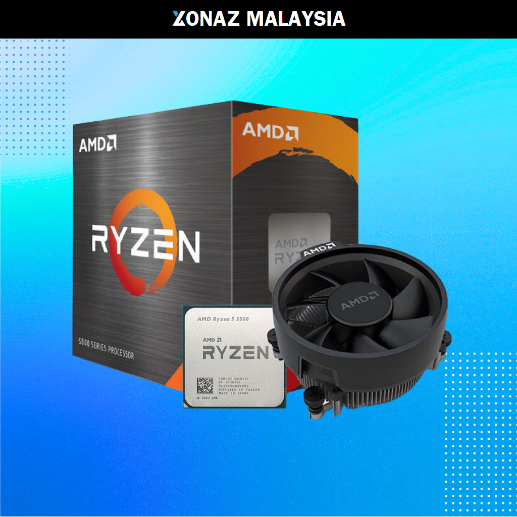 AMD RYZEN 5 5500 6 CORES 12 THREADS AM4 DESKTOP PROCESSOR | Shopee Malaysia