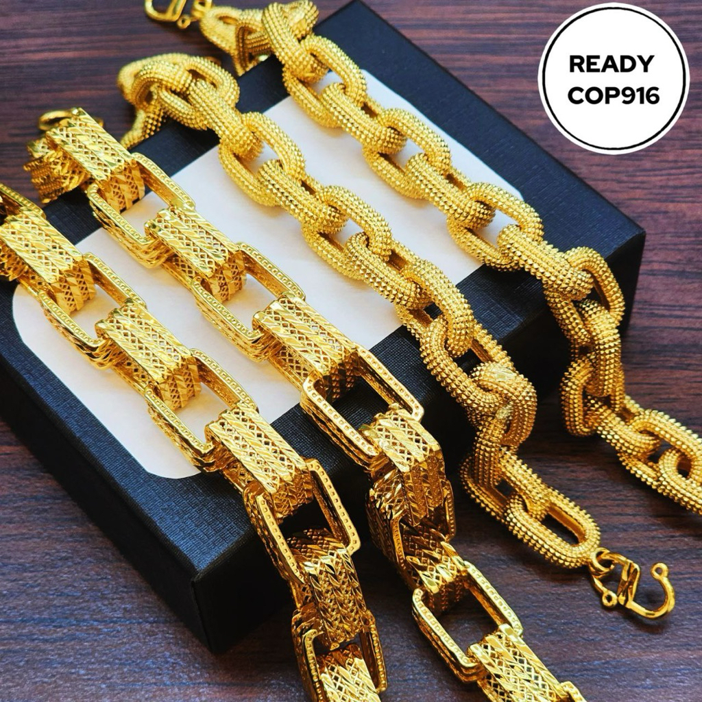 Gelang Tangan Sauh Hardware Emas Sadur 24K Emas Titanium Emas Bangkok ...