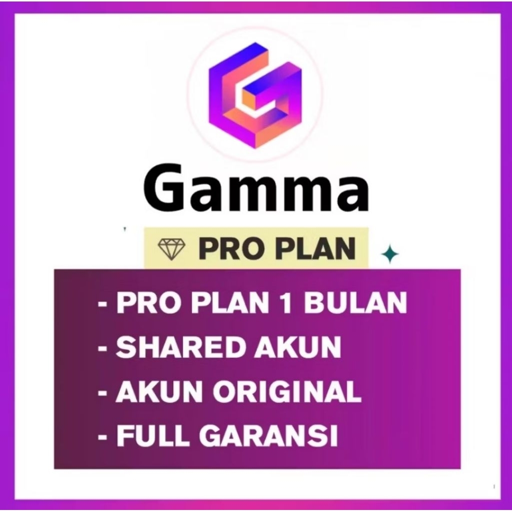 Gamma AI Pro | Smart AI Presentations & Slides | Shopee Malaysia