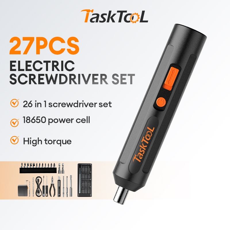 TASKTOOL Mini Cordless Electric Screwdriver Portable Small Multi ...