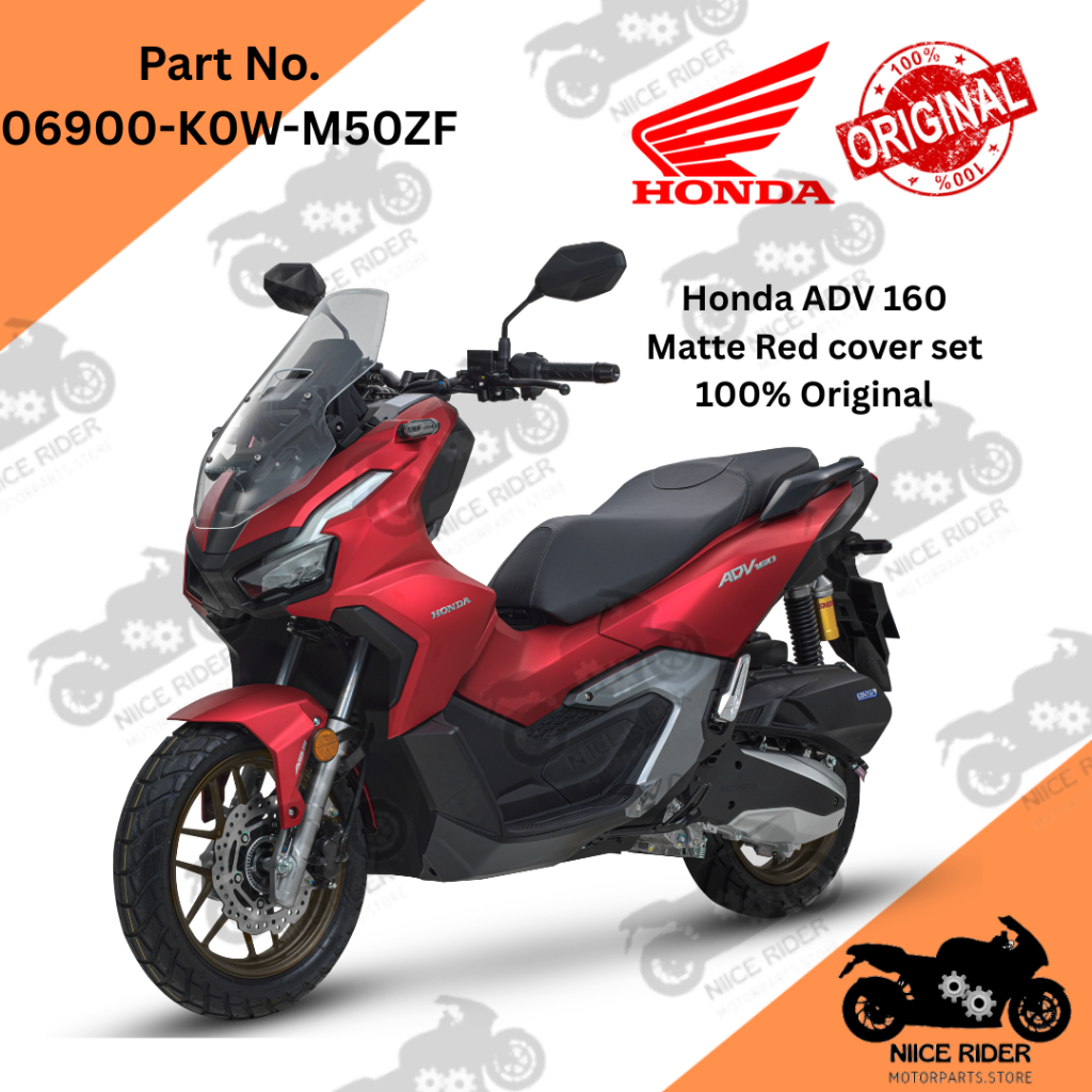 Honda ADV 160 Matte red cover set 100% original 06900-K0W-M50ZD ...