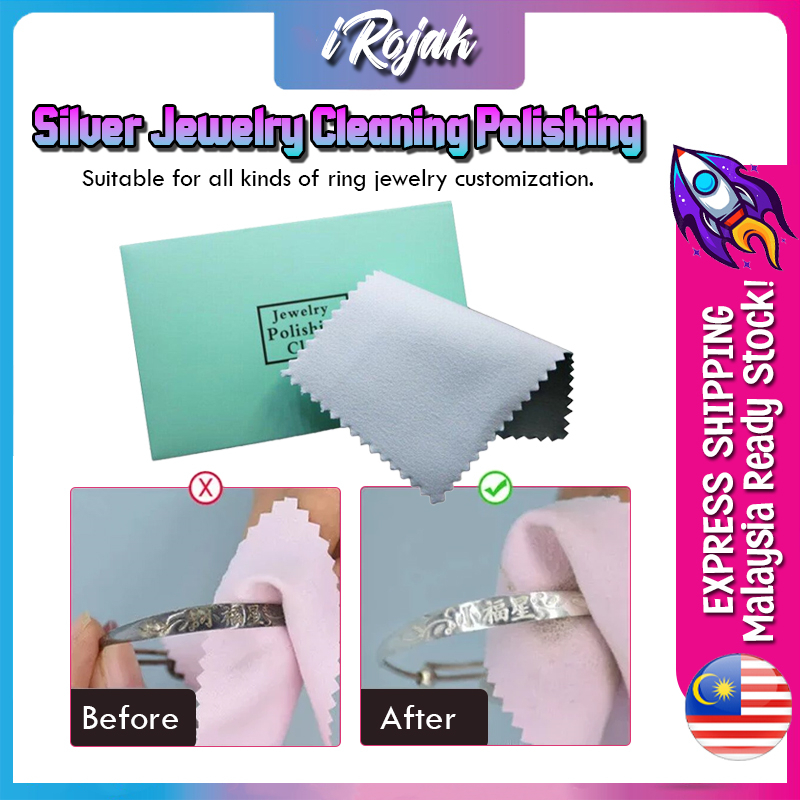 [iRojak] Silver Jewelry Cleaning Cloth Sliver Polishing Cloth For ...