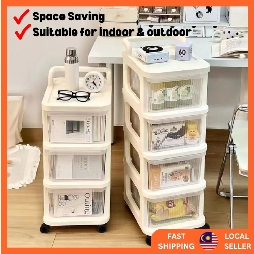 Muji Trolley Rack Drawer Cabinet Stroller Baby Storage Rack Cabinet ...