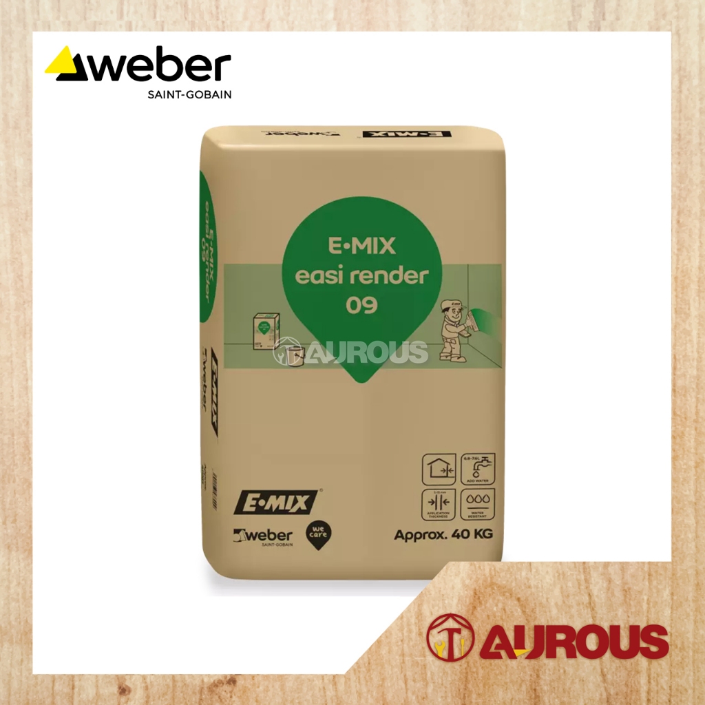 E MIX EASI RENDER 09 PREMIXED CEMENT RENDER FOR BRICK, BLOCK AND FAIRFACE CONCRETE WALLS ...