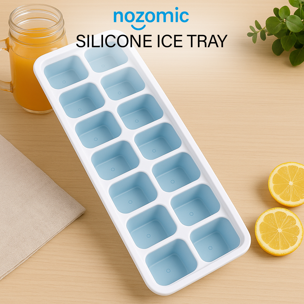 Silicone Ice Cube Tray With Cover Ice Maker Tray Containers Kitchen ...