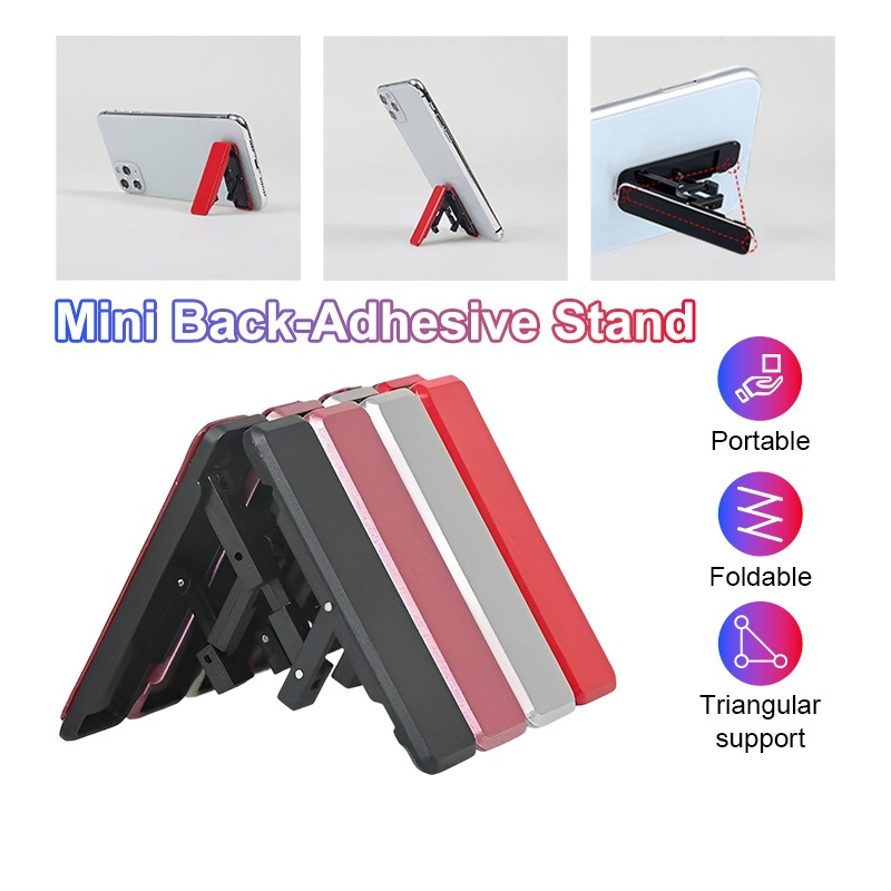 Mini Back Adhesive Stand Creative Folding Invisible Back Sticker ...