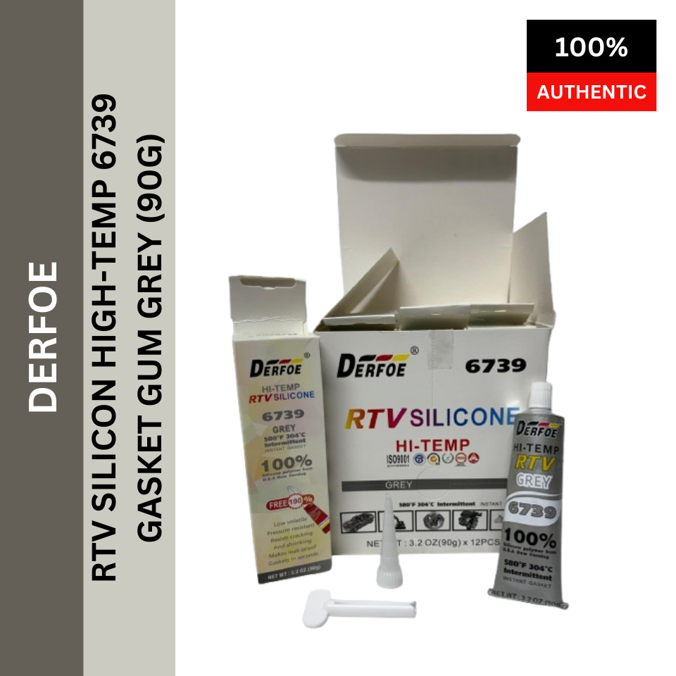 (MADE IN GERMANY) DERFOE RTV HIGH SILICONE GASKET GUM (90g) 6739 GREY ...