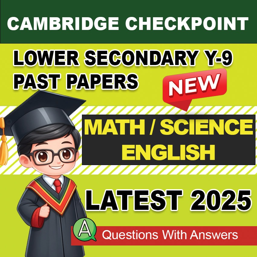 CP9 Cambridge Checkpoint Math Year 9 Past Papers LATEST 2025 | With ...