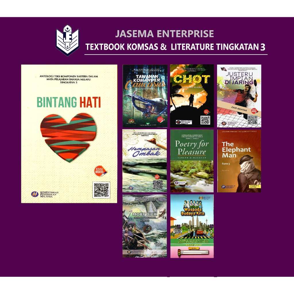 TEXTBOOK KOMSAS & LITERATURE TINGKATAN 3 (KSSM) Bintang Hati | Tawanan ...