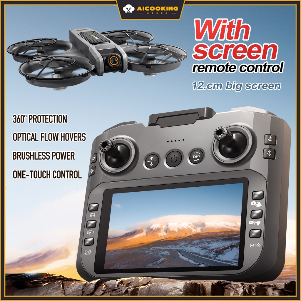 【New】S156 Drone 8K HD Camera with Large Screen Remote Control Optical ...