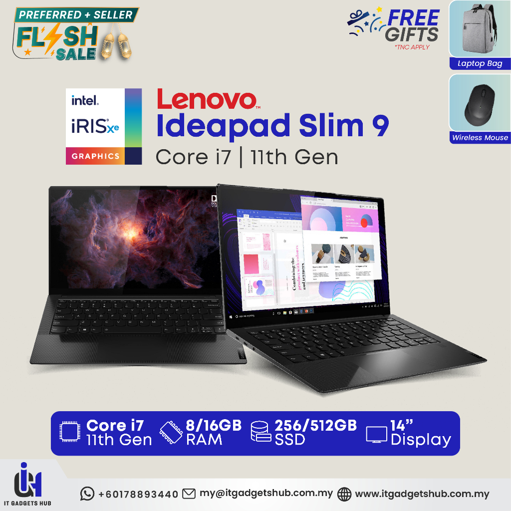 Lenovo Laptops Mix i5 i7 10th-11th Gen | Thinkbook 14 G2 Ideapad Slim 9 ...