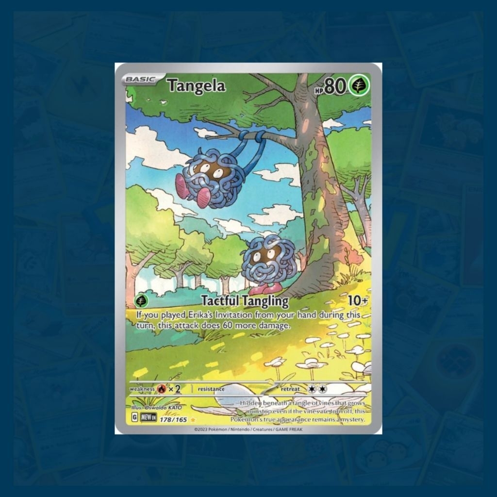 Tangela (178/165) Illustration Rare | 151 | Pokemon TCG Card | Shopee ...