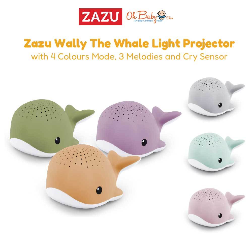 Zazu Wally The Whale Light Projector with 4 Colours Mode, 3 Melodies ...