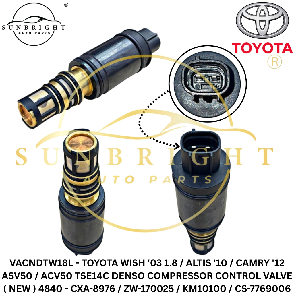 TOYOTA WISH '03 1.8 / ALTIS '10 / CAMRY '12 ASV50 / ACV50 TSE14C DENSO ...