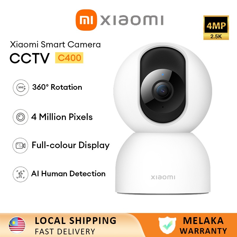 Xiaomi Smart Camera C400 4MP 2.5K Wi-Fi Cam Human Detection CCTV ...