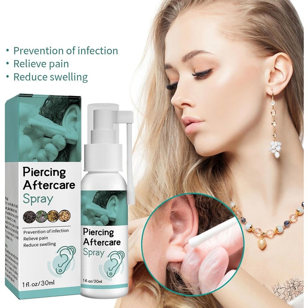 Ear Care Piercing Aftercare Spray Disinfecting Solution for Ear Nose ...