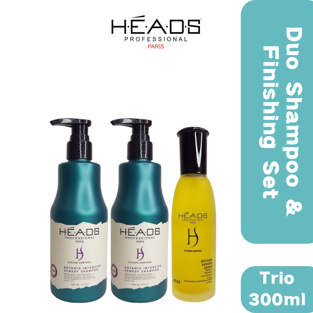 Heads Professional Paris Botamix Hair Shampoo Duo Shampoo And Finishing ...