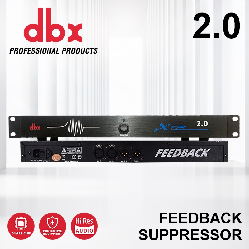 DBX 2.0 feedback suppressor, 2-channel input/output, anti-interference ...