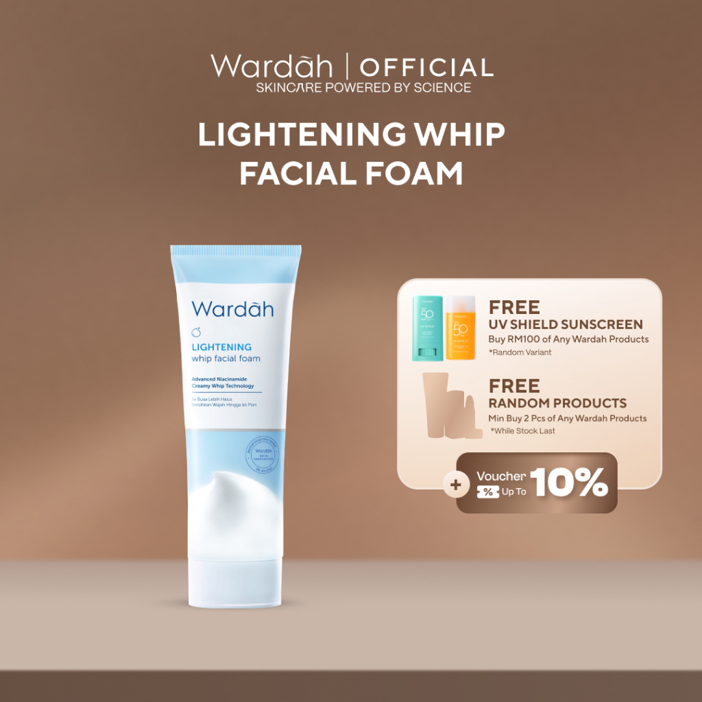 Wardah Lightening Whip Facial Foam Facial Cleanser - All Skin Type ...
