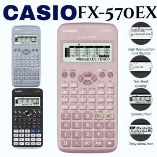 New Casio Scientific Calculator FX-570EX-PK Pink for student and office ...