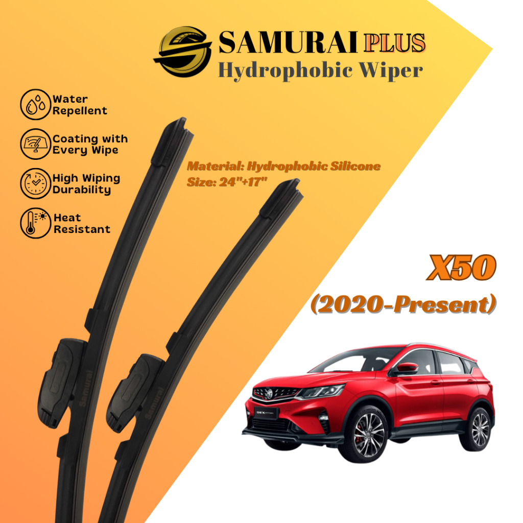 [Proton X50] Samurai Silicone Wiper Blade | Automotive Car Windshield ...