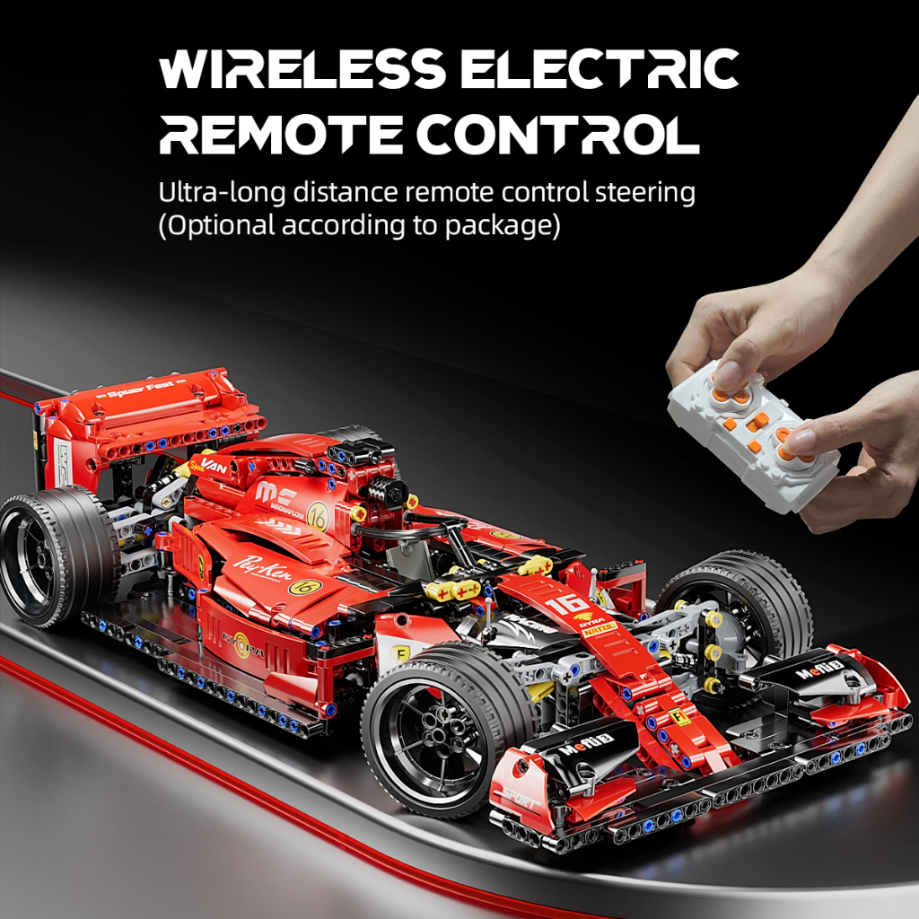 Ready Stock Mainan Brick Car Model Ferrari F1 1：10 Large Size Building ...