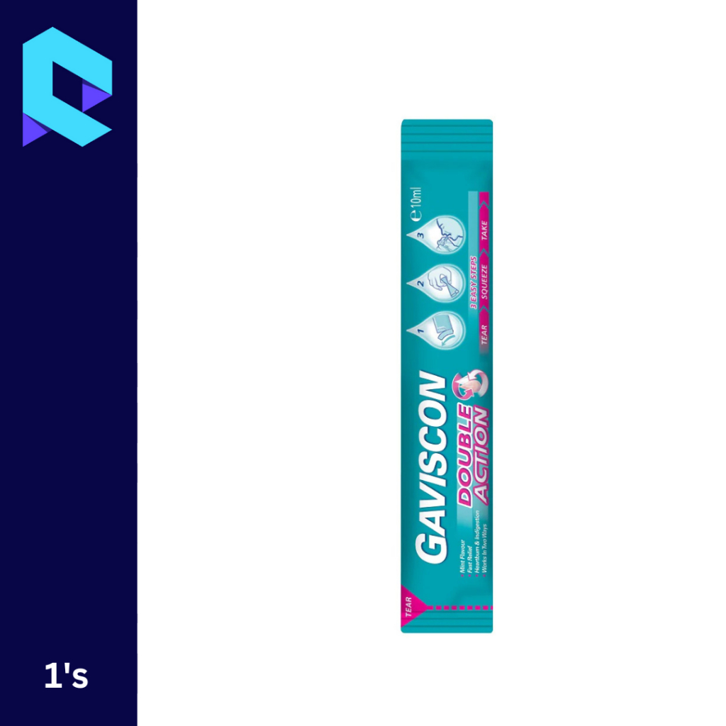 Gaviscon Double Action Liquid Sachet 10mL x 1's | Shopee Malaysia