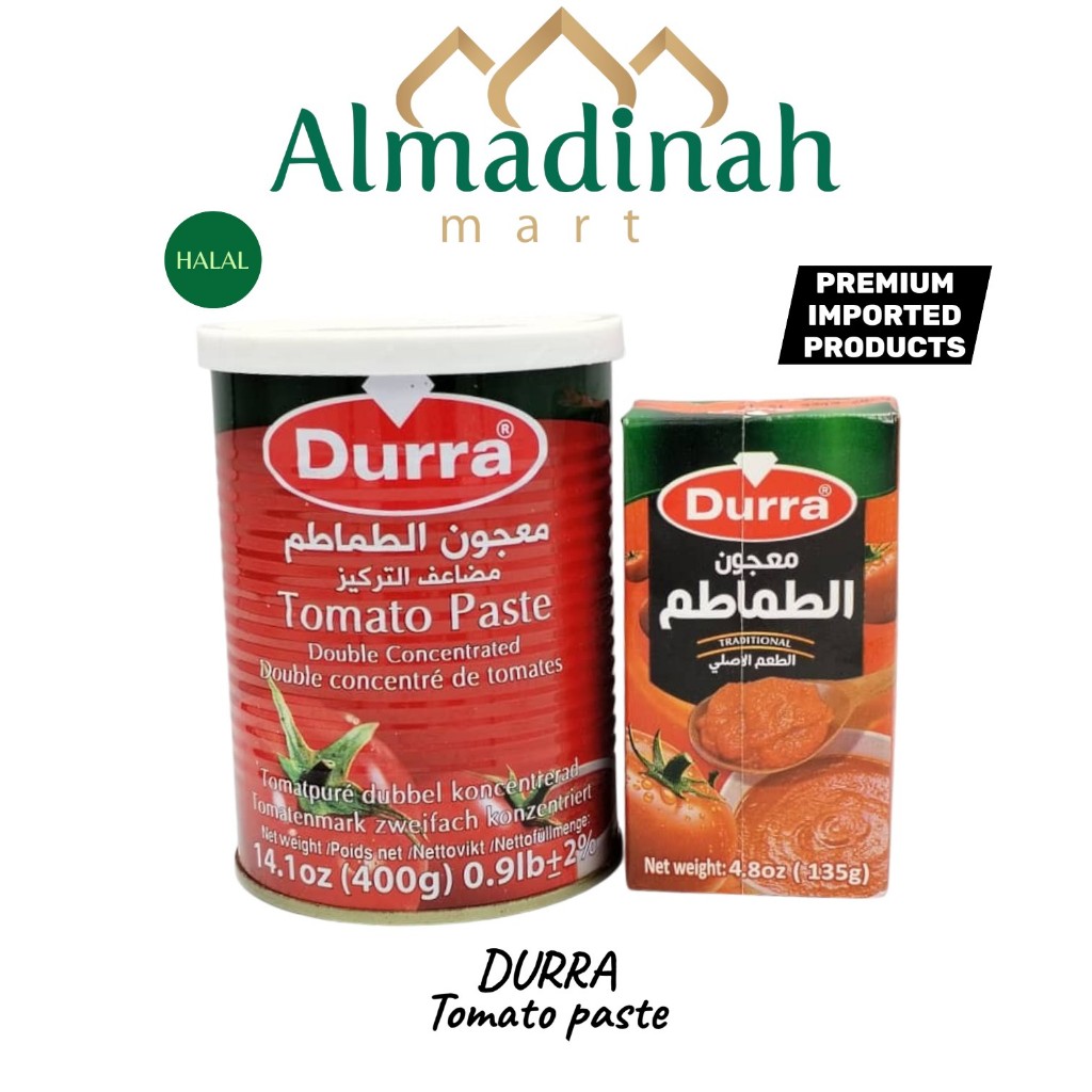 [HALAL] Arabic Food Products/ DURRA tomato paste can (400g,135g ...